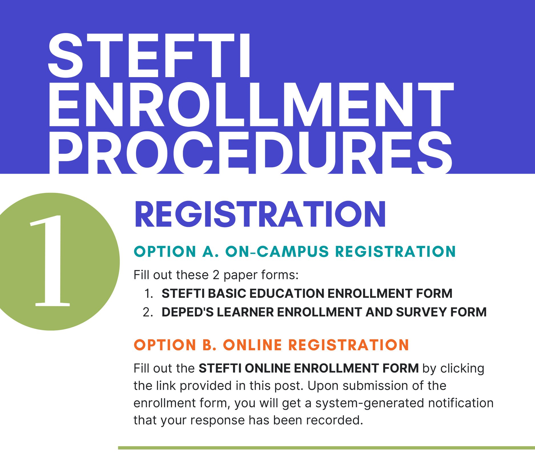 Online Enrollment - STEFTI